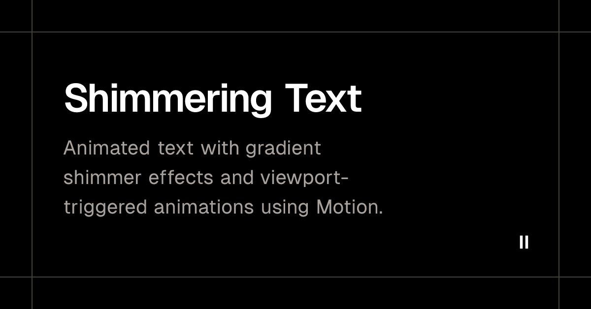 Shimmering Text | ElevenLabs UI